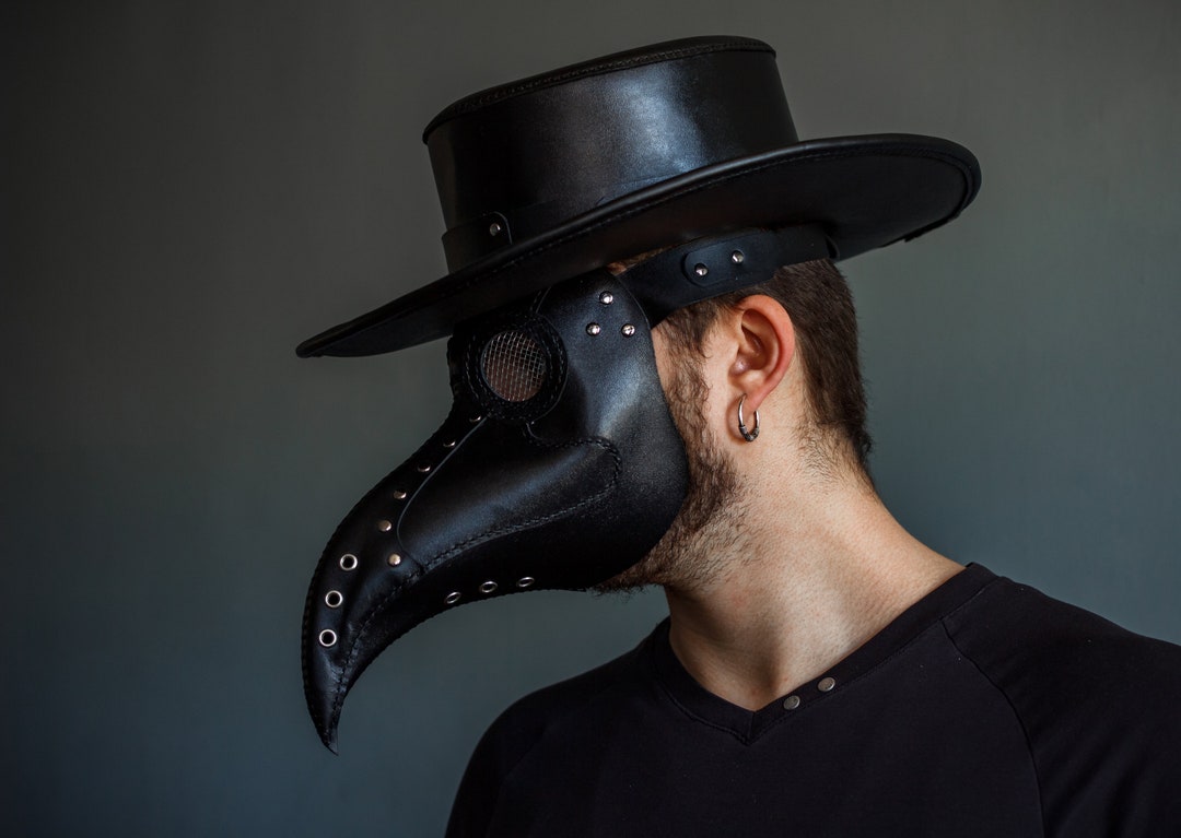 Plague Doctor Mask, Leather Mask, Steampunk Style - Etsy