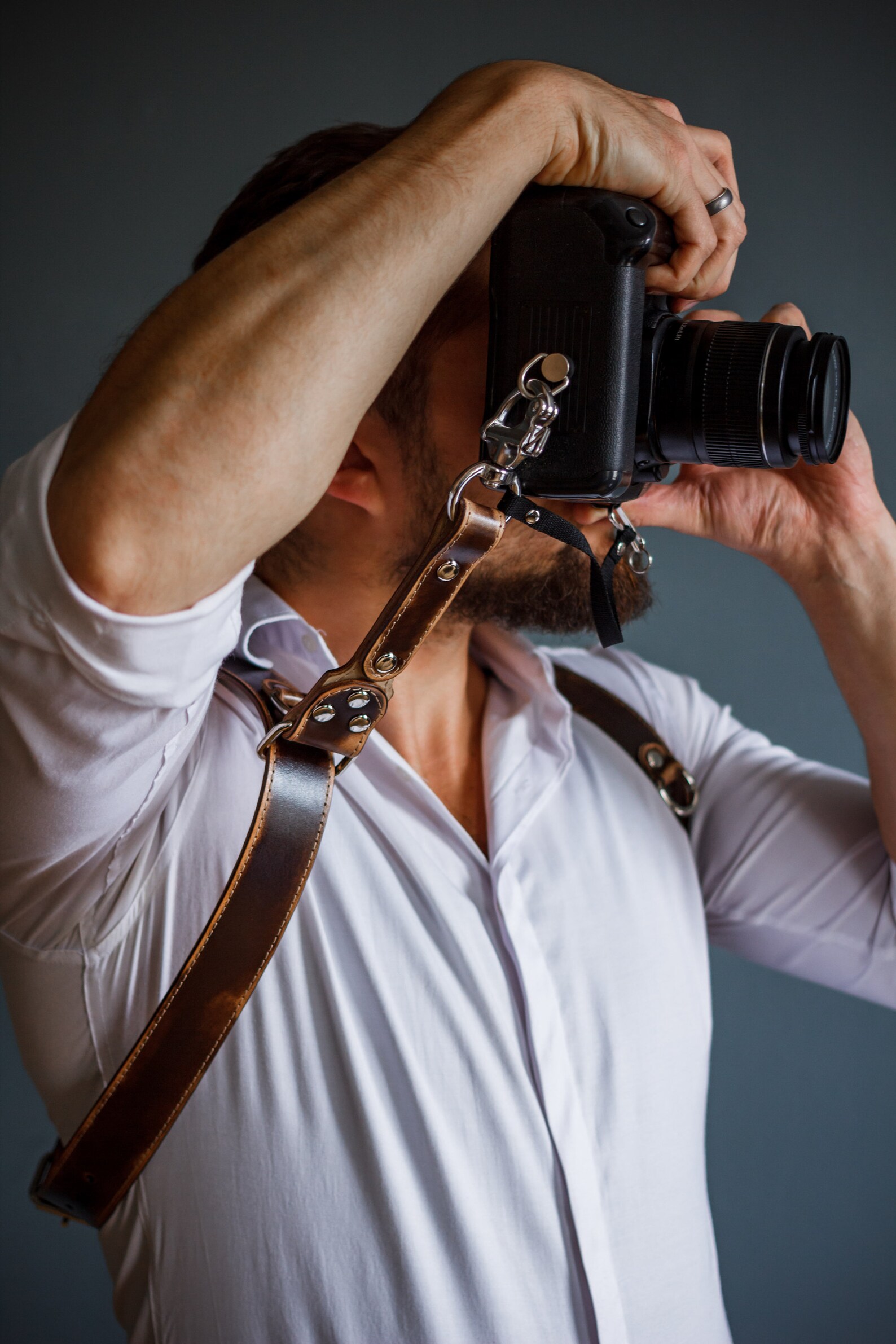 Vintage Camera Straps With Stitching by Desired Leather Dual | Etsy