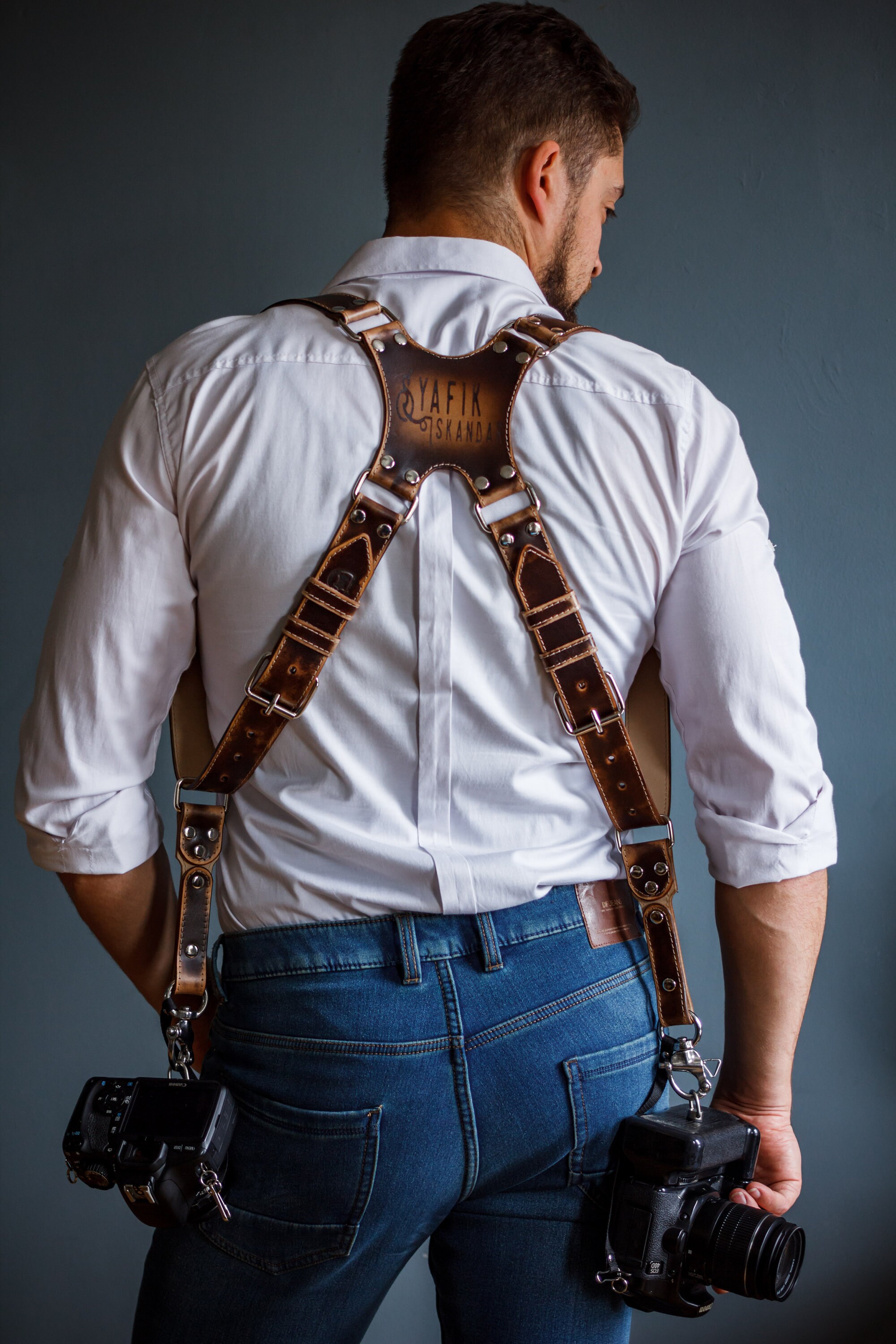 Vintage Camera Straps With Stitching by Desired Leather Dual | Etsy