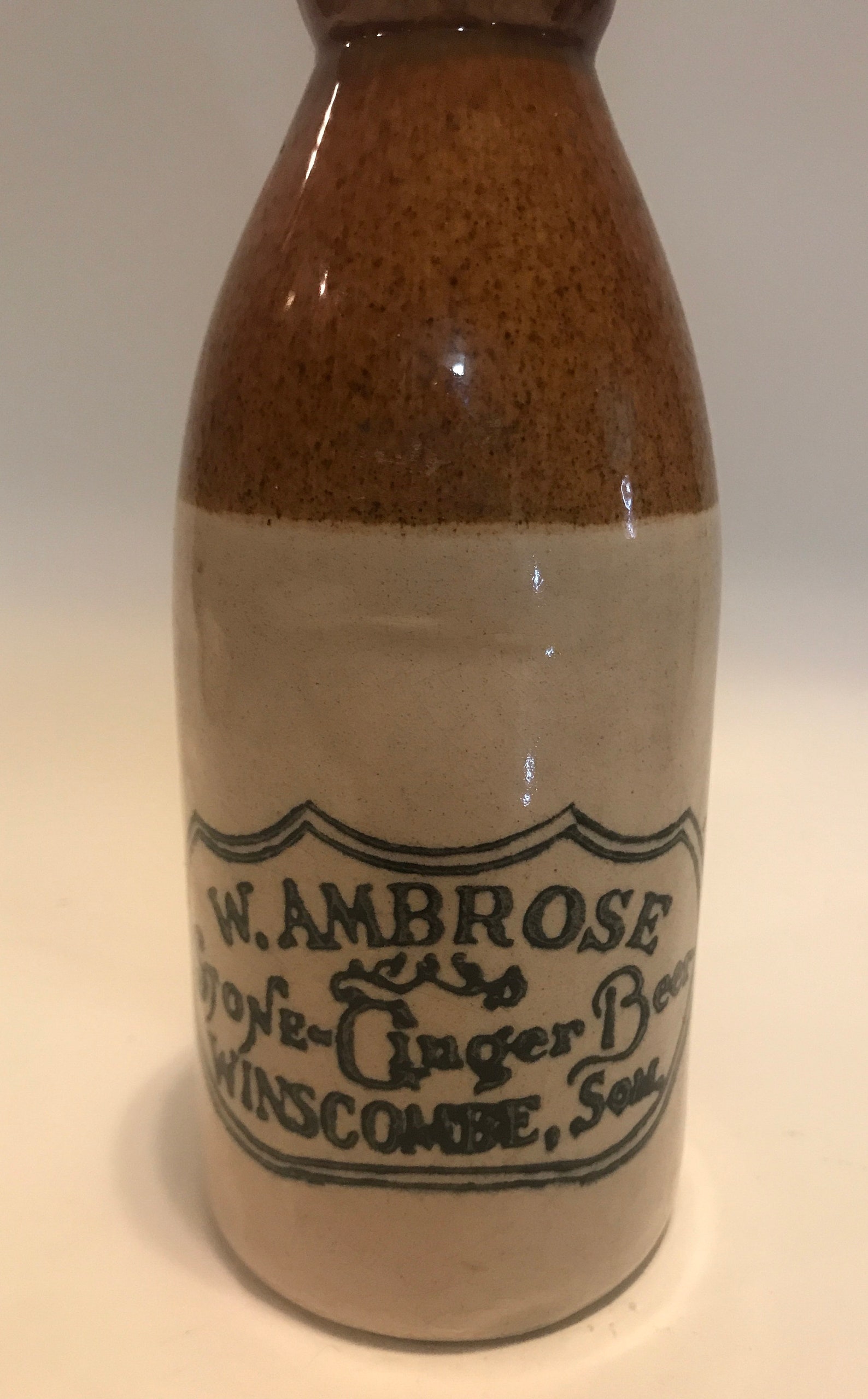 Stoneware Bottle W. Ambrose Ginger Beer Bottle Winscombe Som. | Etsy