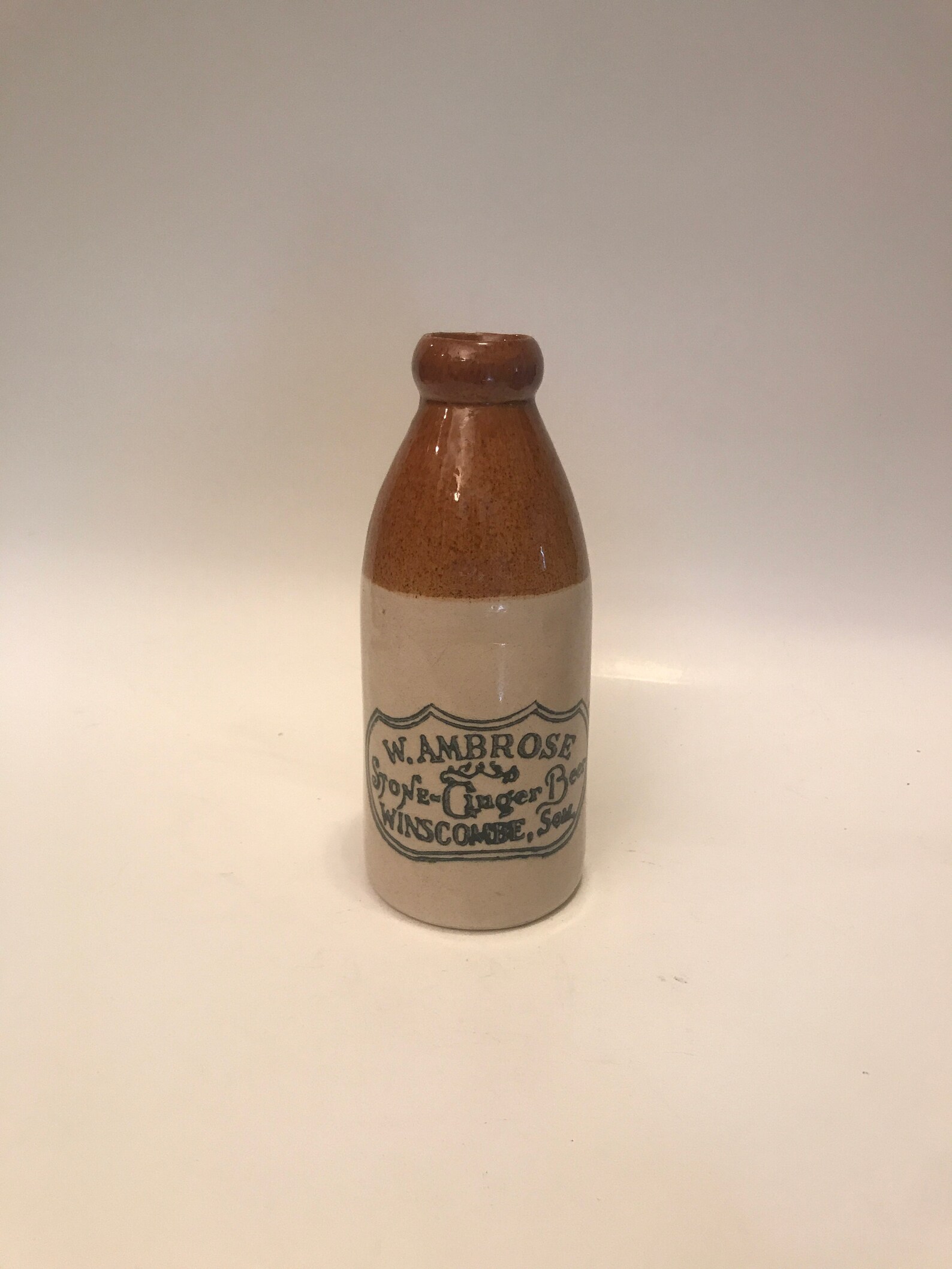 Stoneware Bottle W. Ambrose Ginger Beer Bottle Winscombe Som. | Etsy