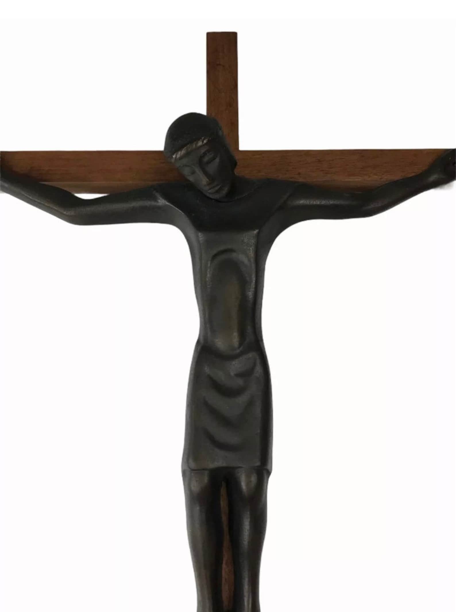 Vintage Art Deco Christ on Cross Figure Sculpture - Etsy