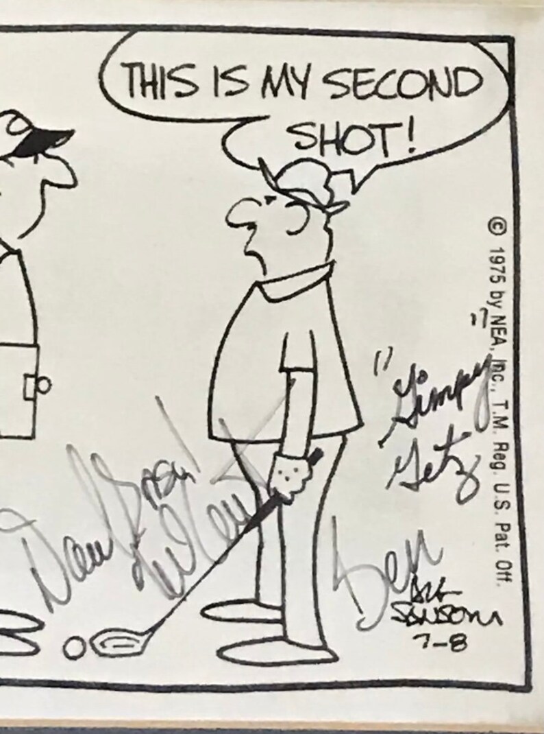 Vintage 1970s Golf Cartoon Comic Strip Gimpy Getz Signed - Etsy Österreich