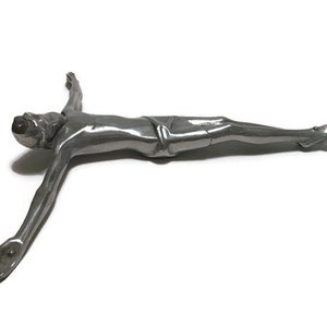 Vintage Metal Jesus Figure Sculpture - Etsy