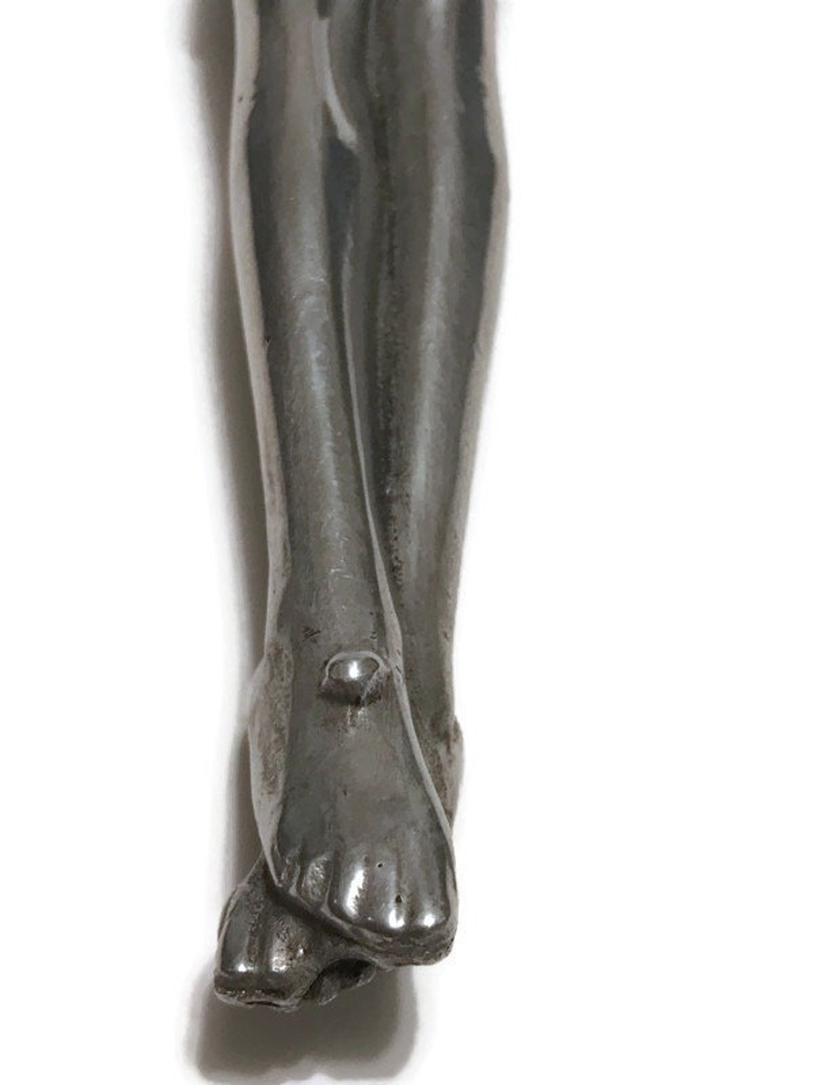 Vintage Metal Jesus Figure Sculpture | Etsy