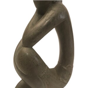 Stone Art Sculpture Carving of Figure in Sitting Position - Etsy