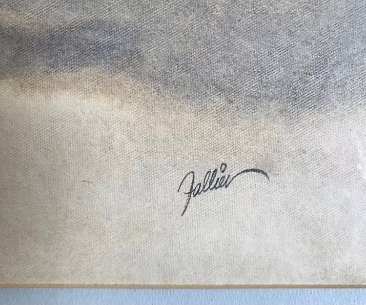 Vintage James R. Fallier Watercolor Painting on Paper Signed - Etsy