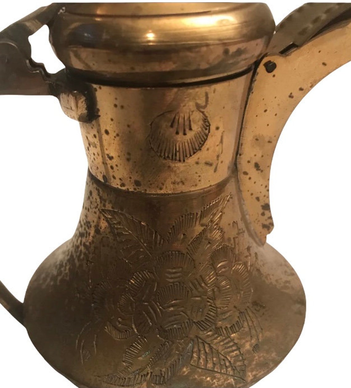 Vintage Small Brass Arabic Dallah Teapot Container | Etsy