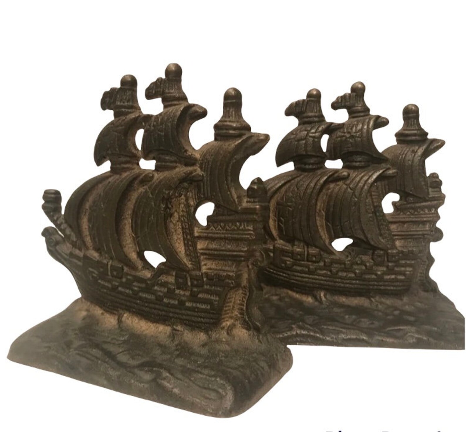 Nautical Ship Brass Bookends - Etsy