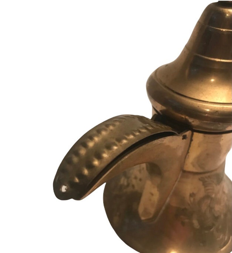 Vintage Small Brass Arabic Dallah Teapot Container | Etsy