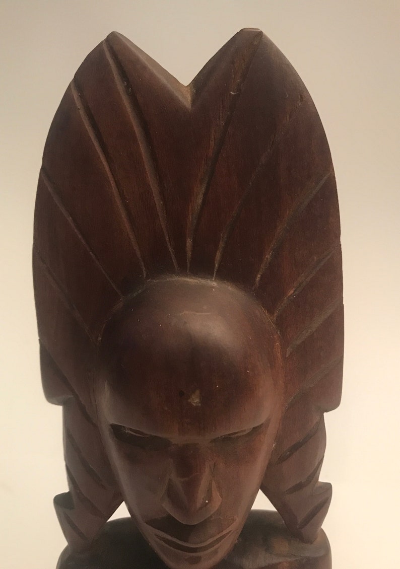 Vintage Wood Carved Peruvian Sculpture - Etsy