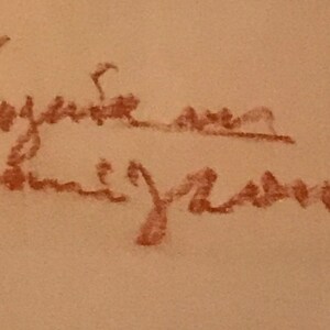 Conte Crayon/chalk Sketch of Bust Signed Lower Right - Etsy