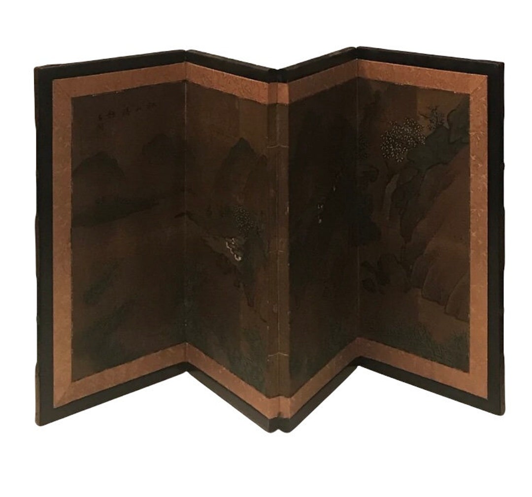 Japanese Folding Panel/divider Artwork Signed - Etsy