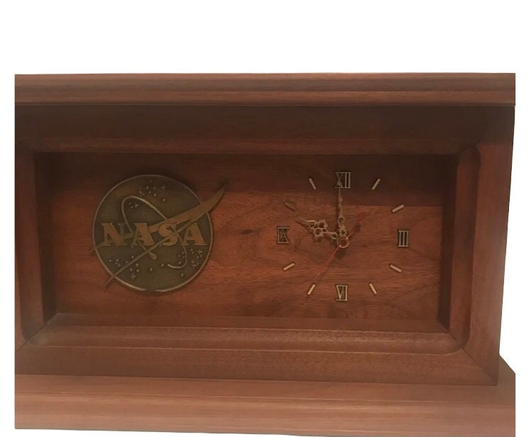 NASA Space Wooden Mantle Clock Collectible NASA Memorabilia - Etsy