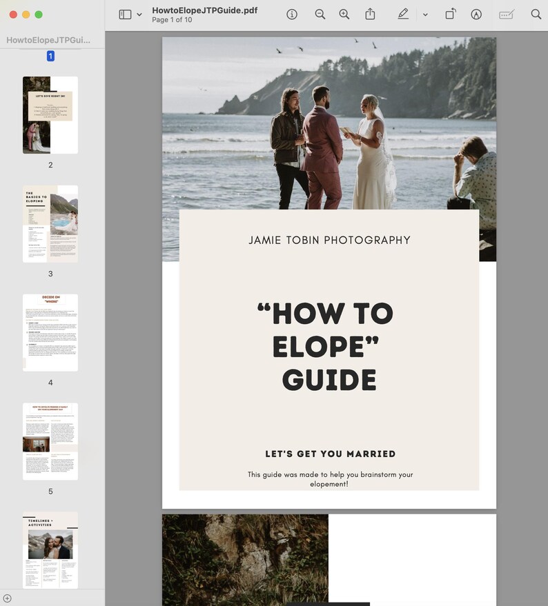 How to Elope Guide - Etsy