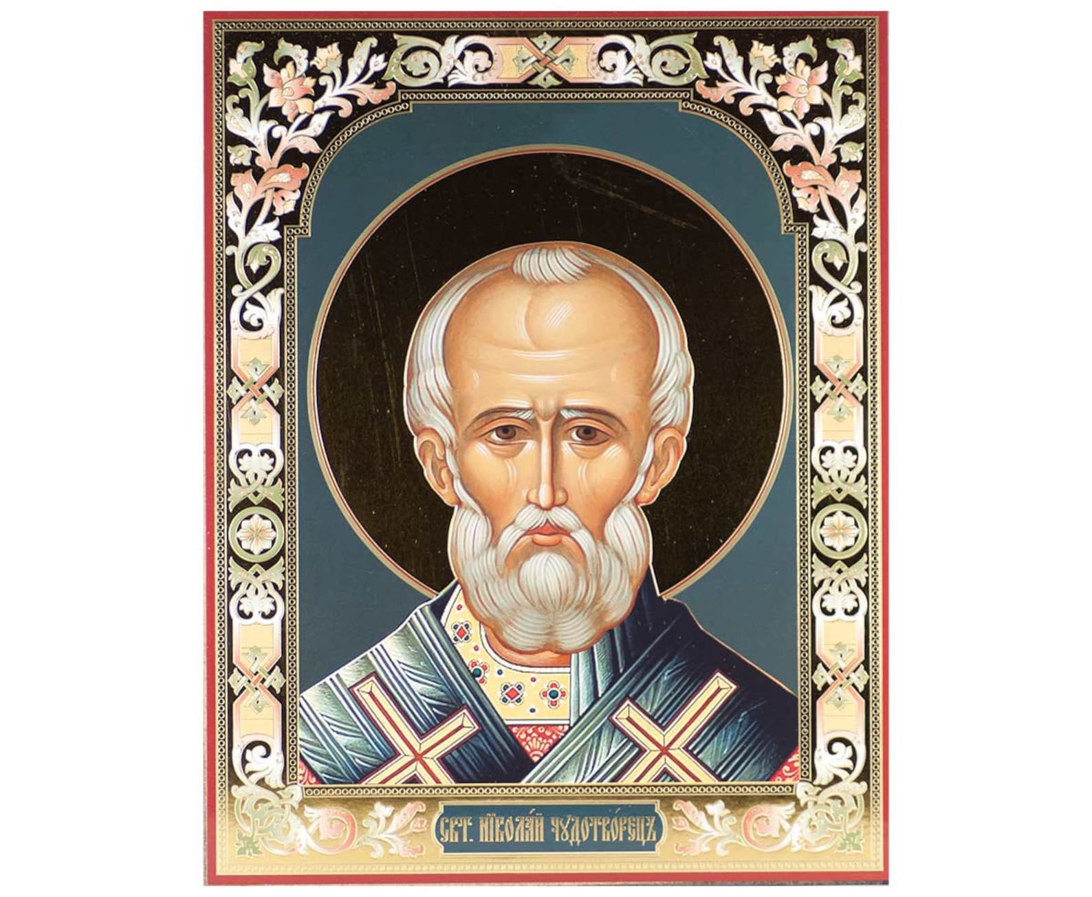 Russian Icon St. Nicholas of Myra Saint Nicholas Icon | Etsy