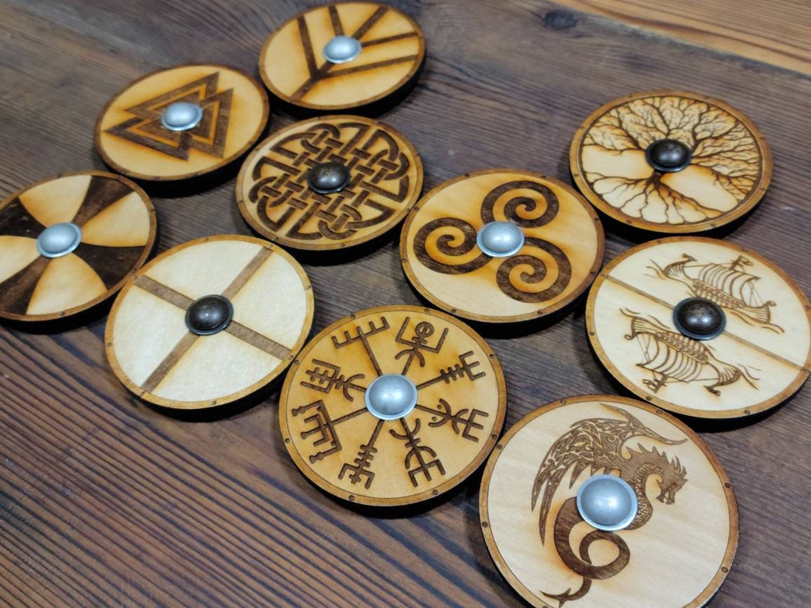 3 Inch Mini Shields Viking Shields - Etsy