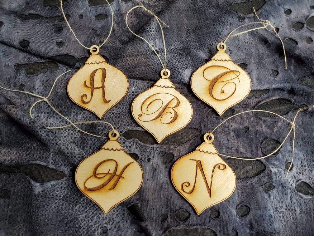 Ornament Alphabet Ornament Letters Christmas Ornaments | Etsy
