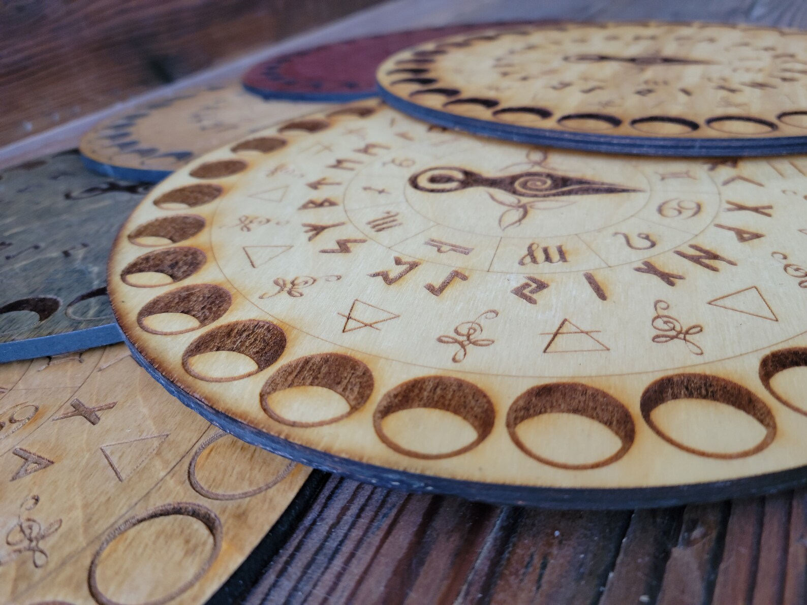 Spiral Goddess Moon Phases Wheel Pagan Wiccan Zodiac - Etsy