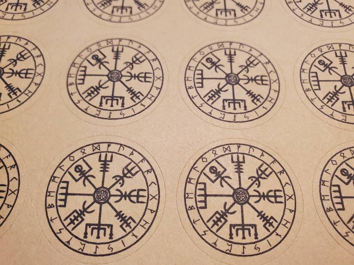 Stickers Envelope Seals Norse Viking 1.5 Inch Round Odin - Etsy