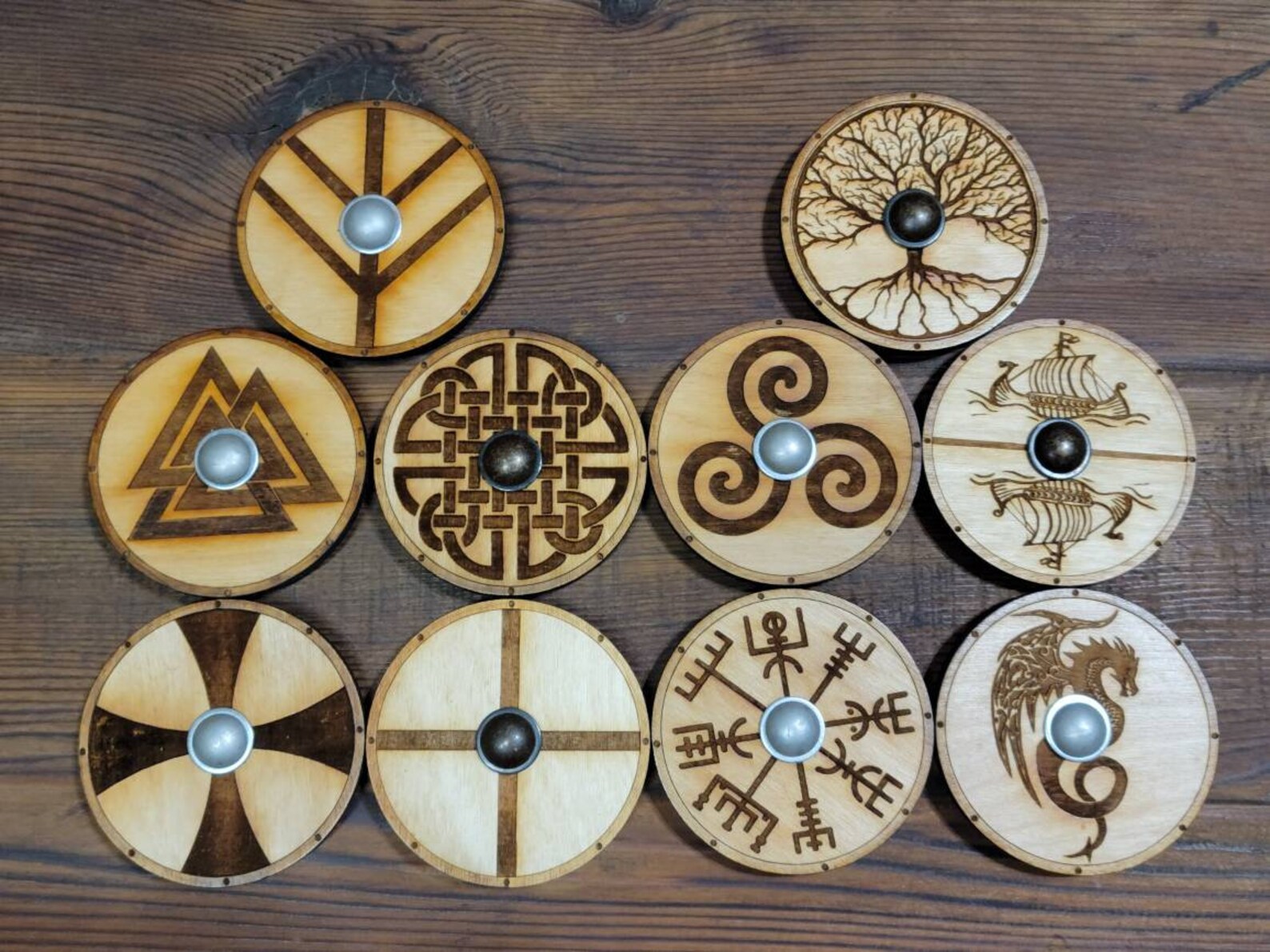 3 Inch Mini Shields Viking Shields - Etsy