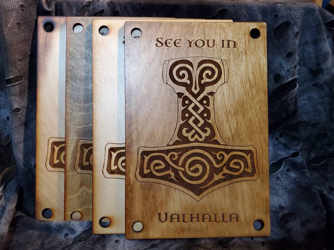 Valhalla Viking Wall Art, Norse Medieval Engraved Wood - Etsy
