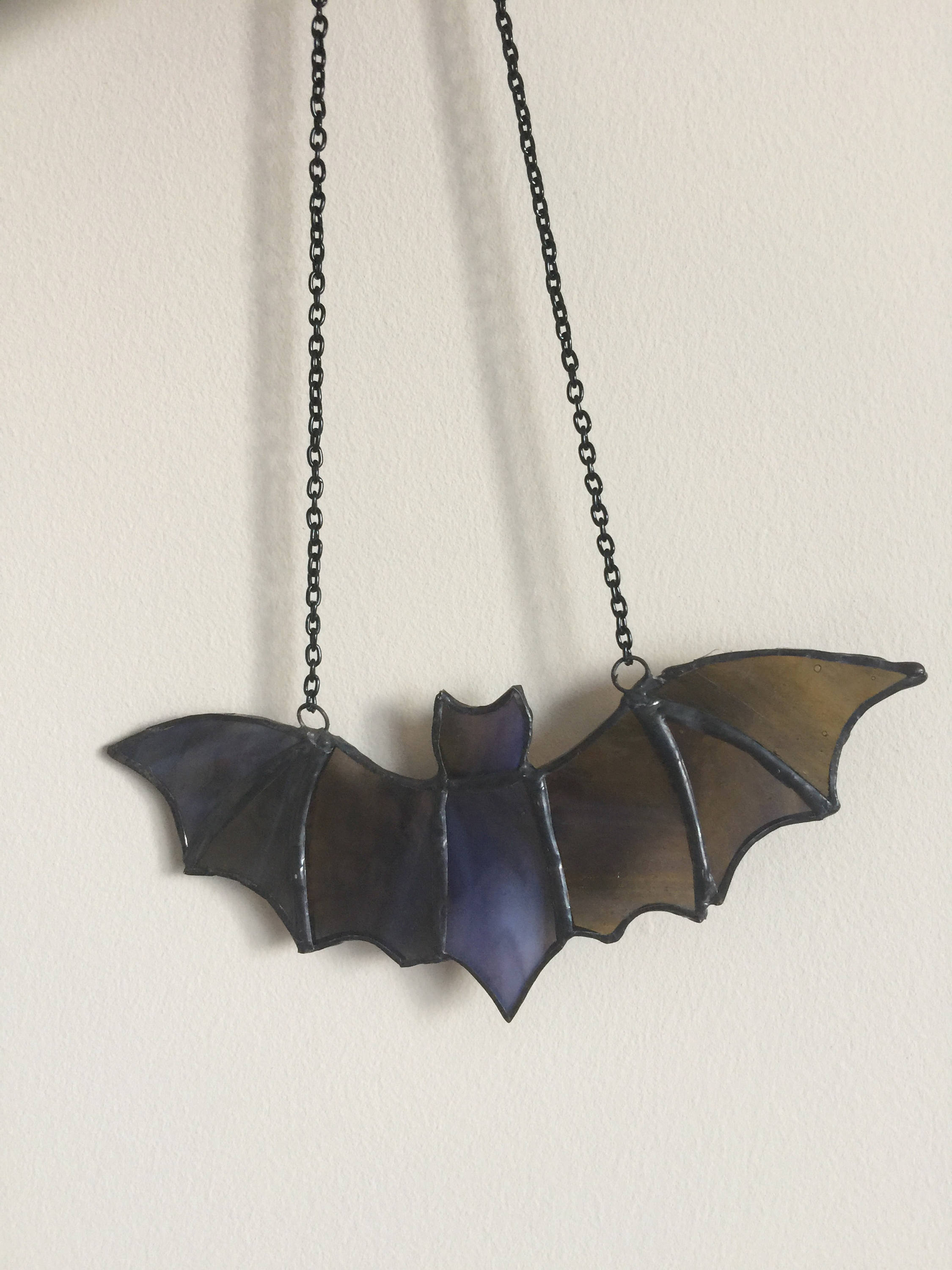 Stained Glass Bat Decor Wall Decorations Vampire Bats Glass | Etsy