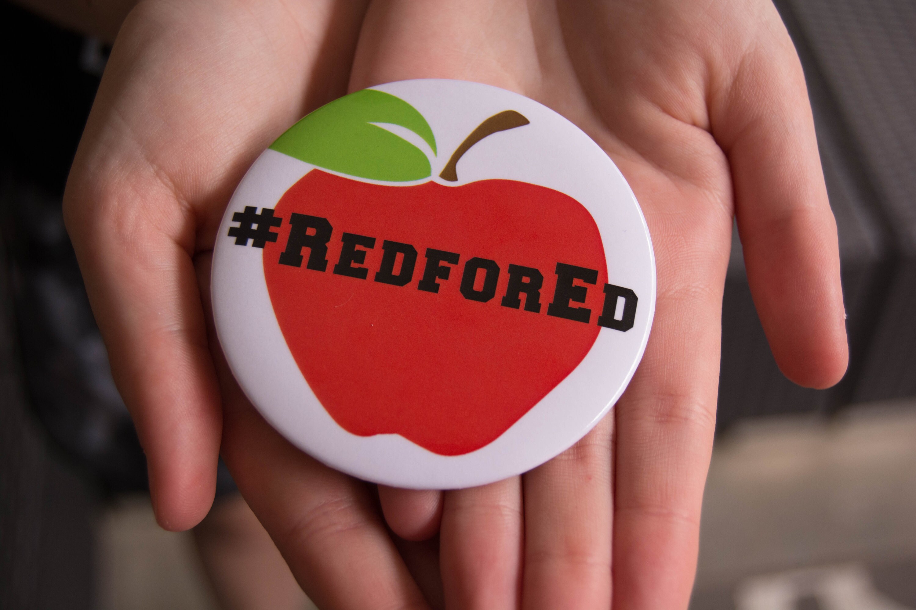 Red for Ed Button RedforEd pinback button Education | Etsy