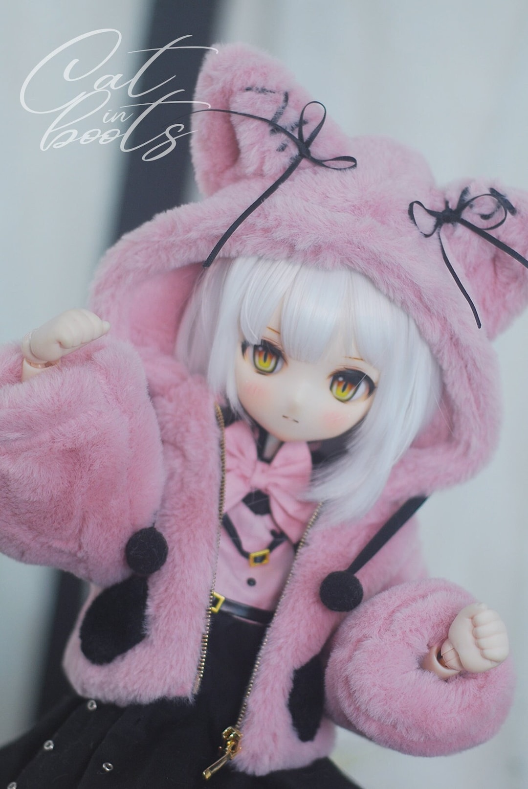 Bjdc 1/4 MSD MDD Cute Cat Ear Fur Coat - Etsy