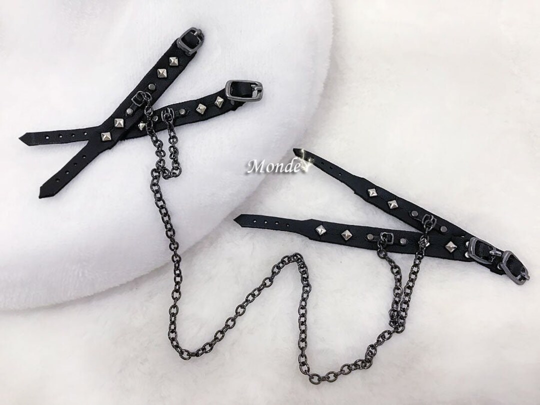 BJD SD DD 1/3 Leather Chain Hand & Ankle Restraints (D Set)- HACUD01-13 ...