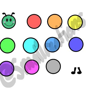 Happy Colorful Caterpillar Classroom Toddler Preschool Printable Decor ...