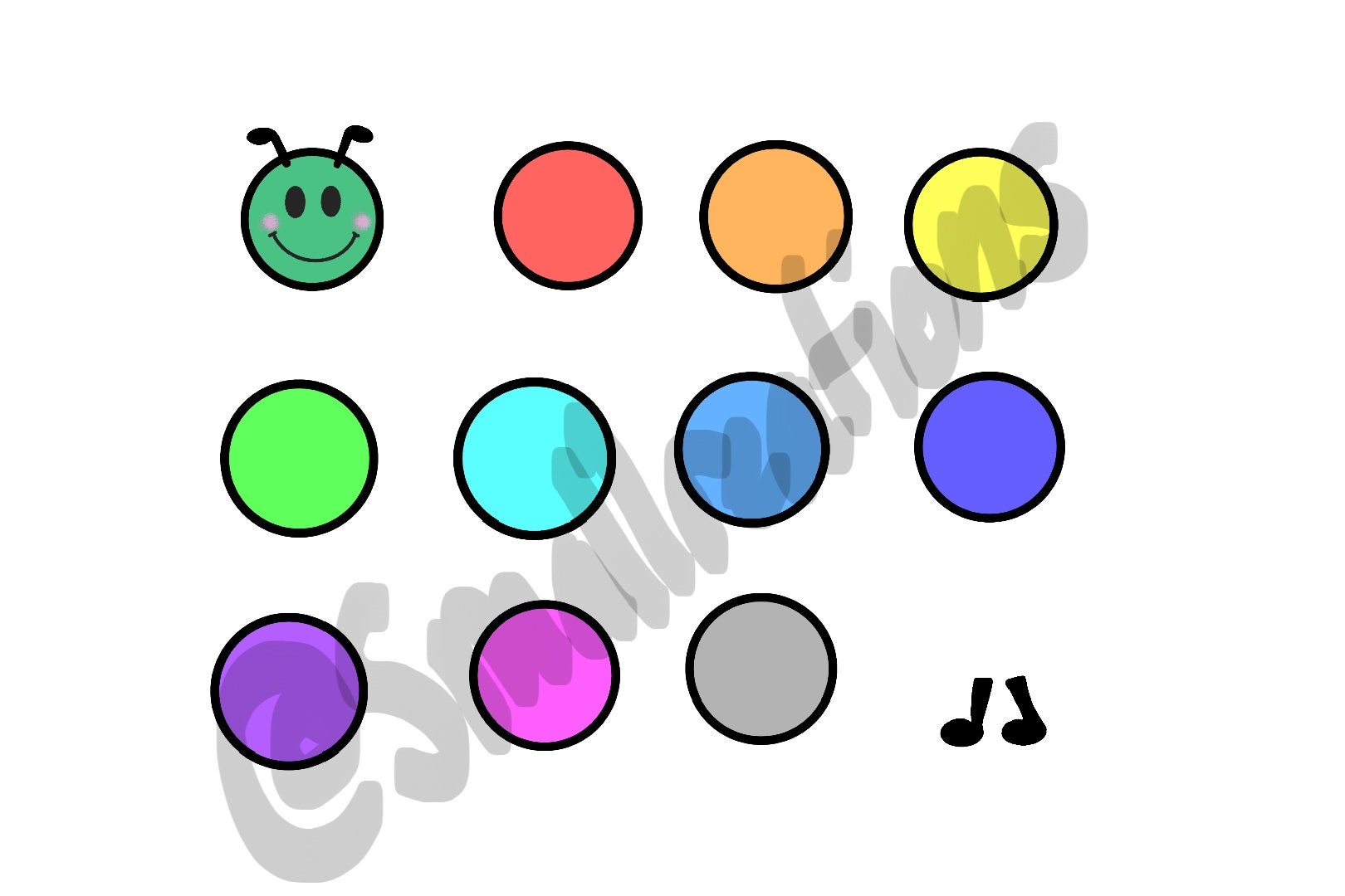 Happy Colorful Caterpillar Classroom Toddler Preschool Printable Decor ...