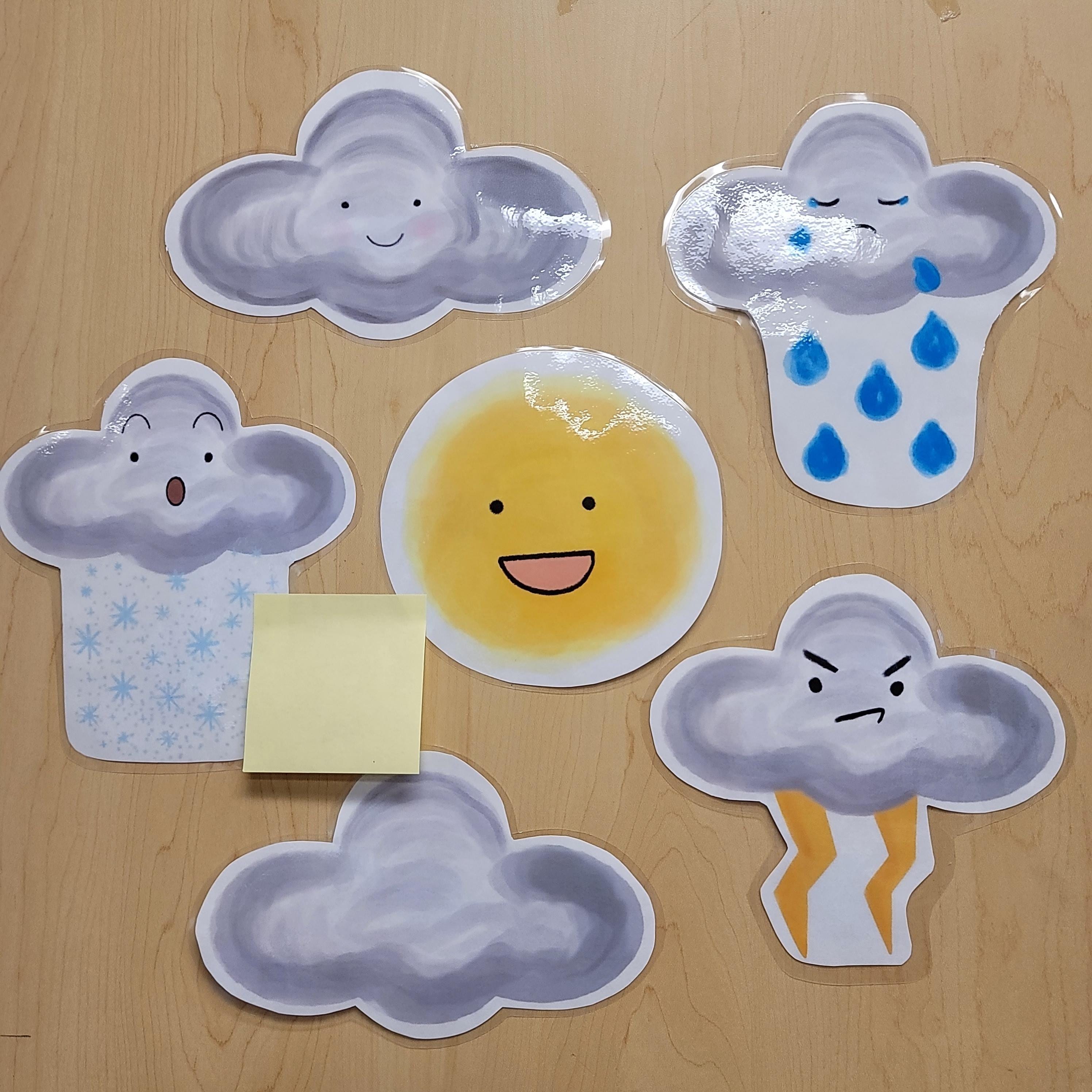 Weather and Feelings Watercolor Style Printable Resource Visuals ...