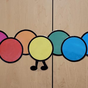 Happy Colorful Caterpillar Classroom Toddler Preschool Printable Decor ...