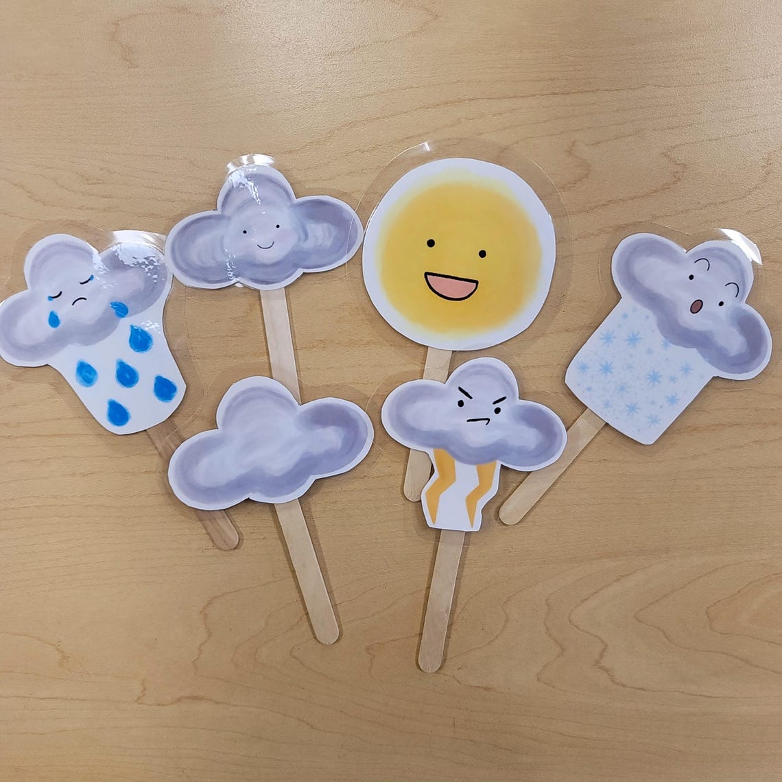 Weather and Feelings Watercolor Style Printable Resource Visuals ...