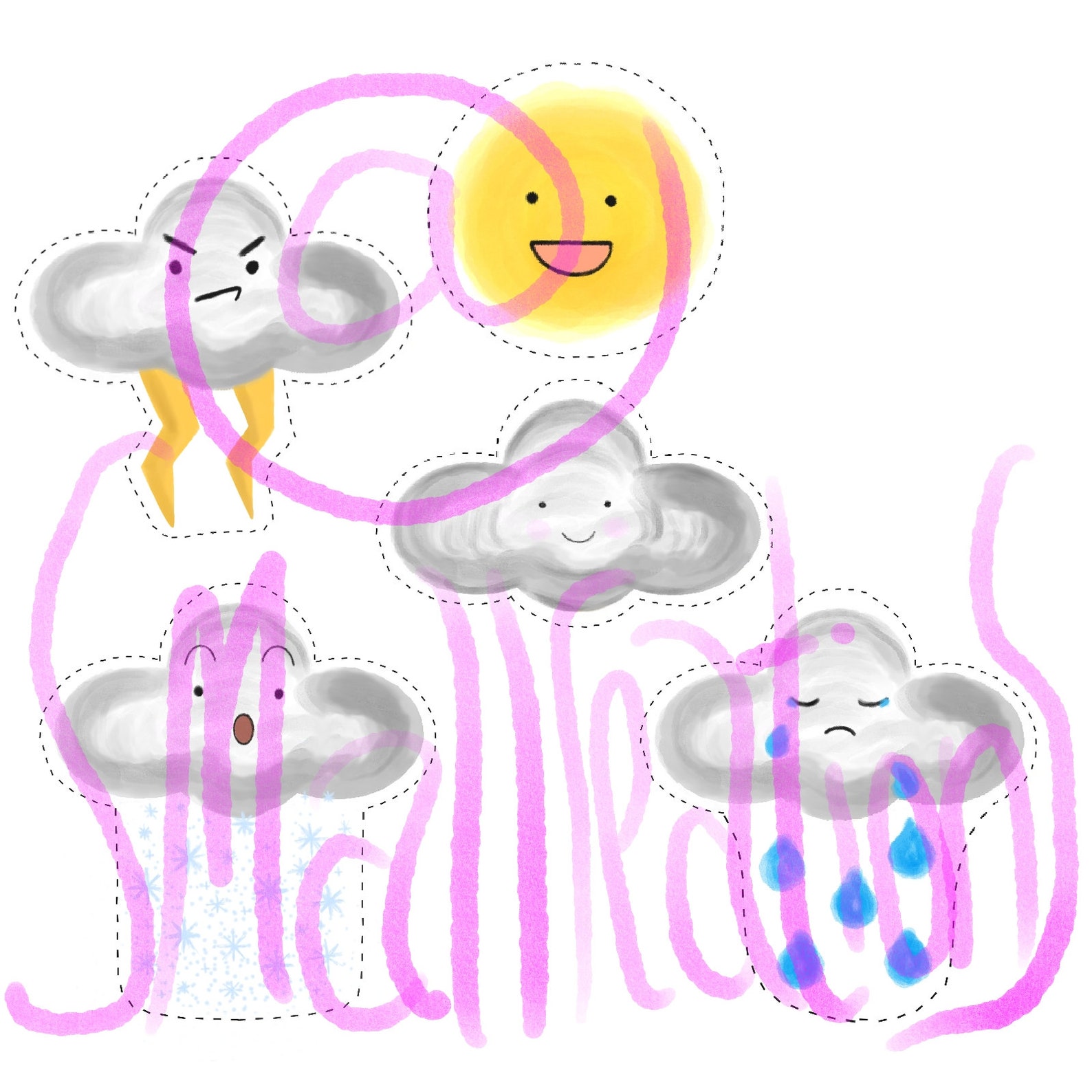 Weather and Feelings Watercolor Style Printable Resource Visuals ...