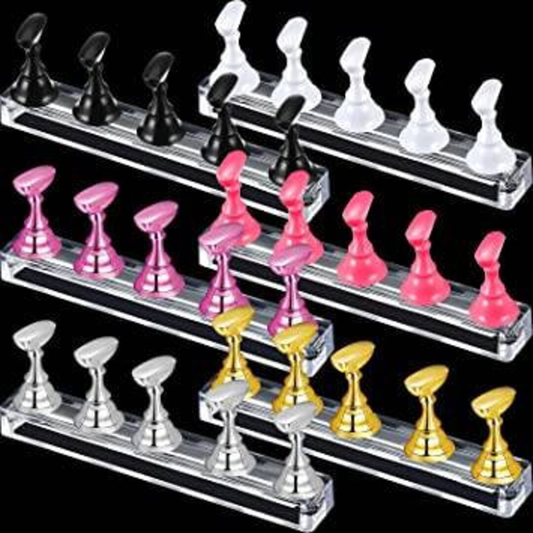 Press on Nail Stand Variety Color/nail Display/6pc Nail Display - Etsy