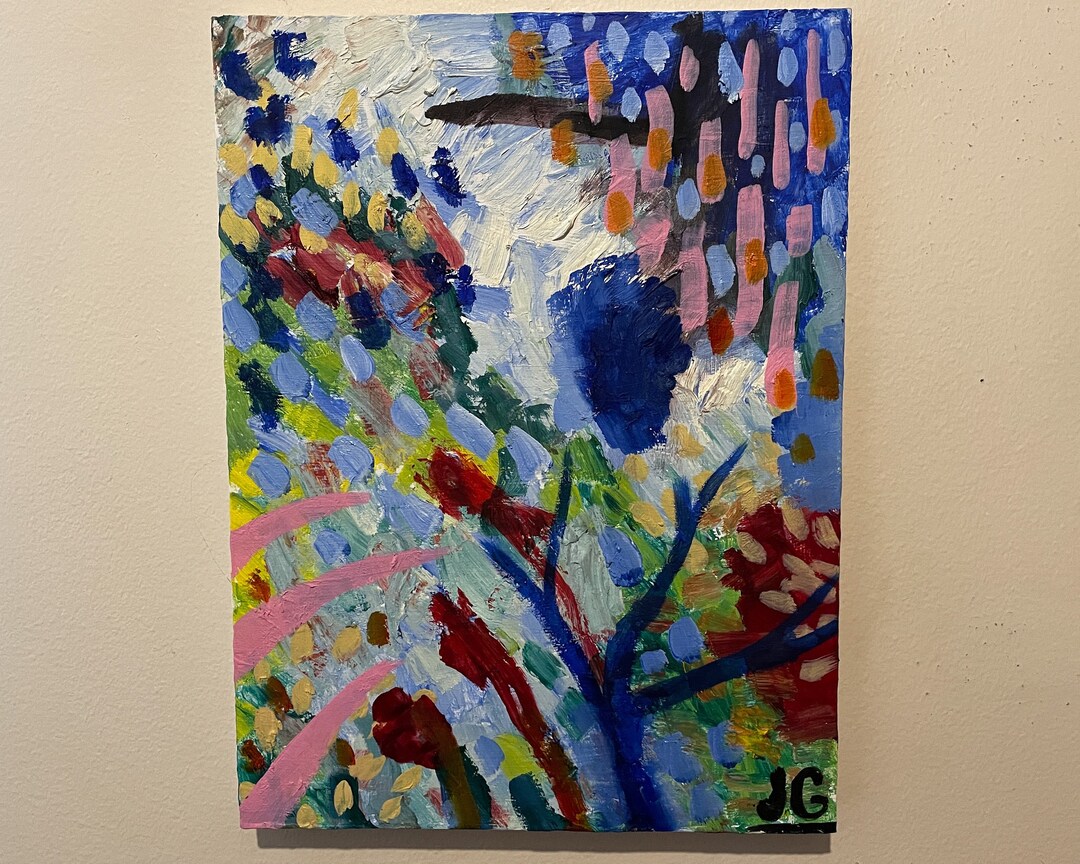 9x12” Original Abstract Oil Painting on Cradled Wood Panel | One of a ...