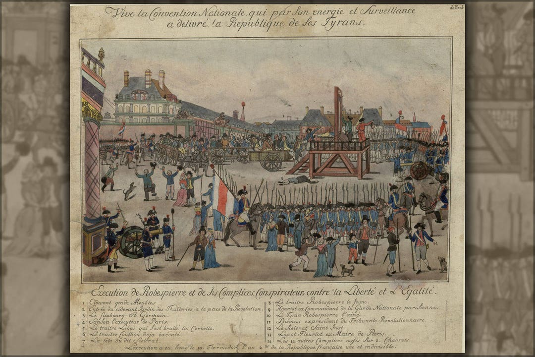Poster, Many Sizes Available; Execution of Robespierre and His ...