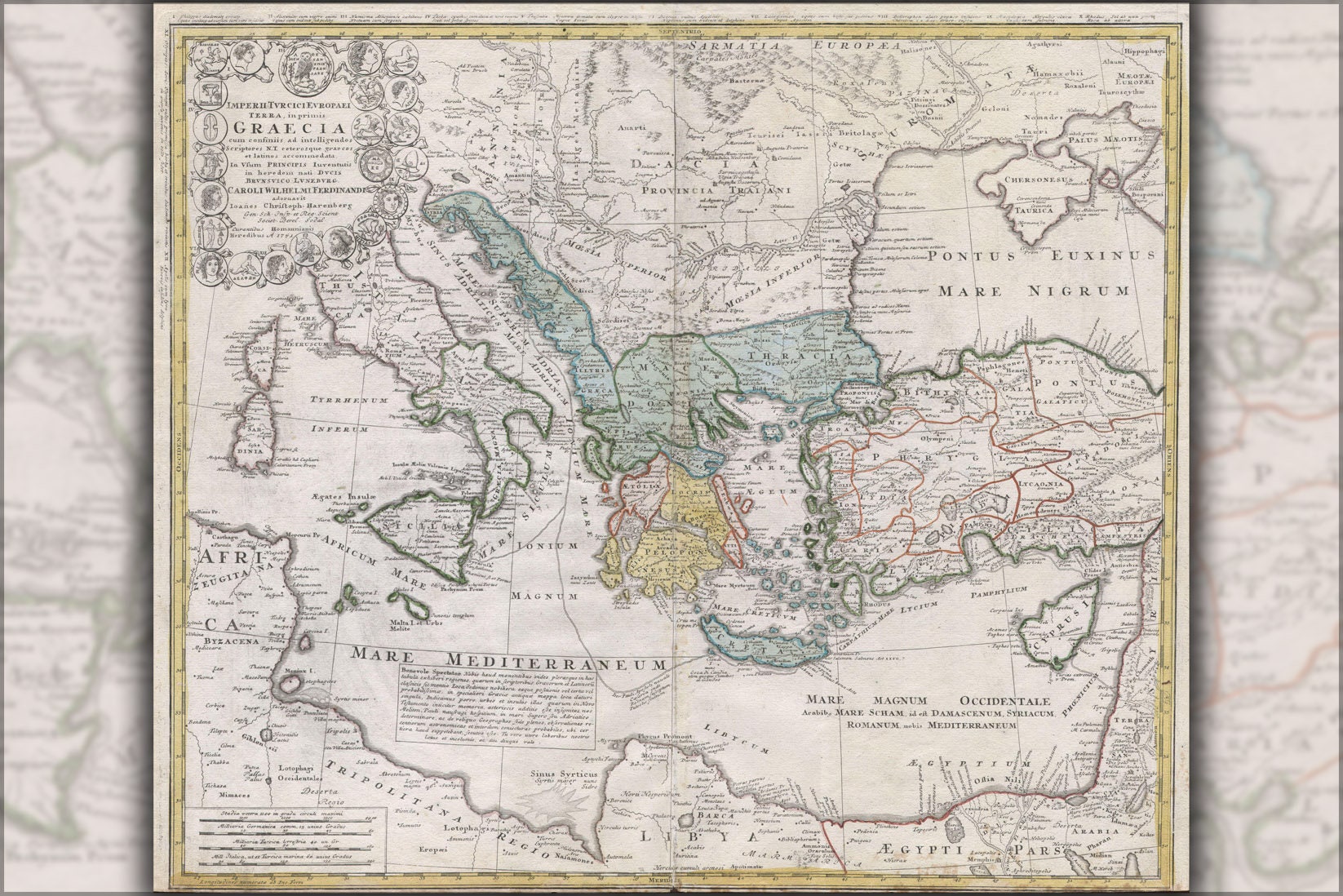 Poster, Many Sizes Available; 1741 Map of Ancient Greece and the ...