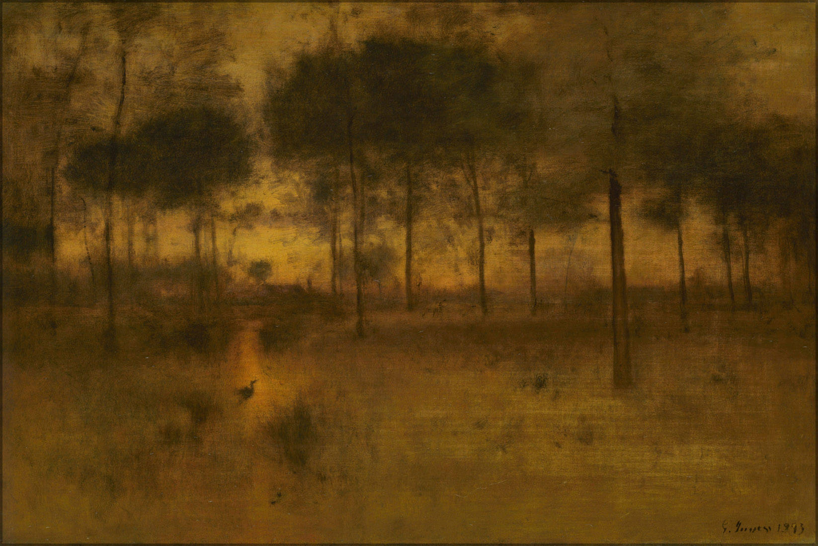 Poster, Many Sizes Available; George Inness the Home of the Heron - Etsy