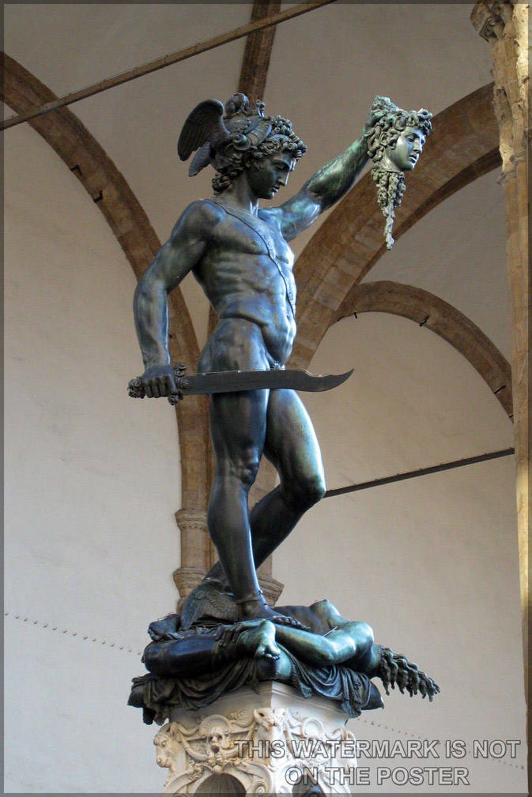 Poster, Many Sizes Available; Perseus With the Head of Medusa Holding ...