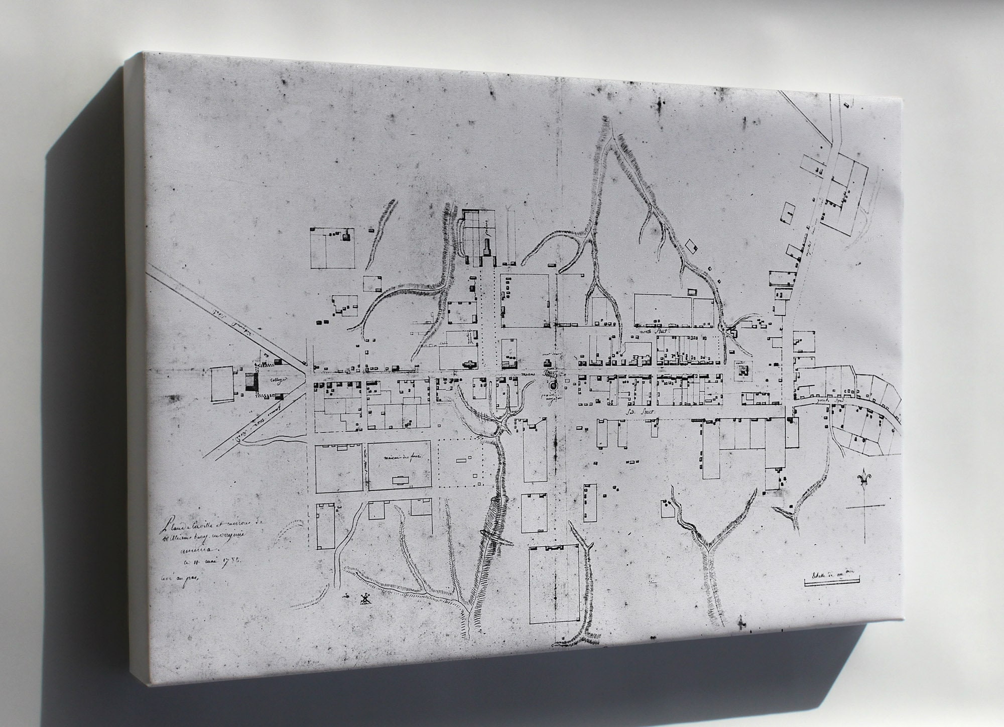 Poster, Many Sizes Available; Frenchman's Map Showing Colonial ...