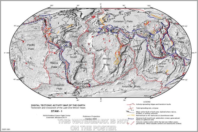 Poster, Many Sizes Available; Tectonic Plate Activity Plate Tectonics ...