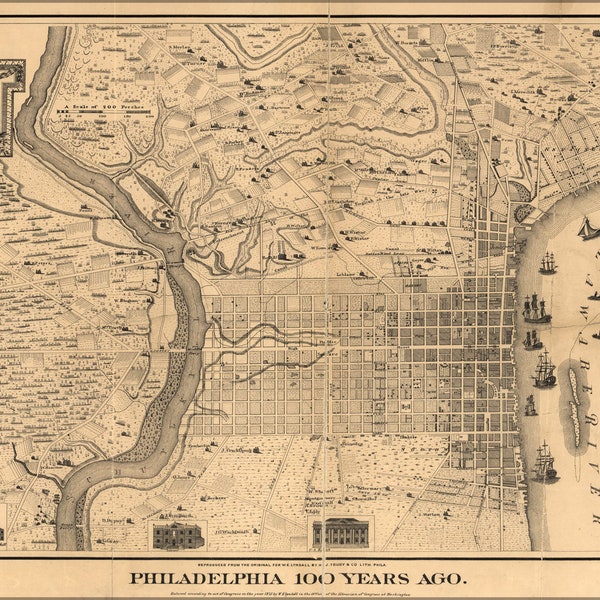 100 Years Ago Poster - Etsy