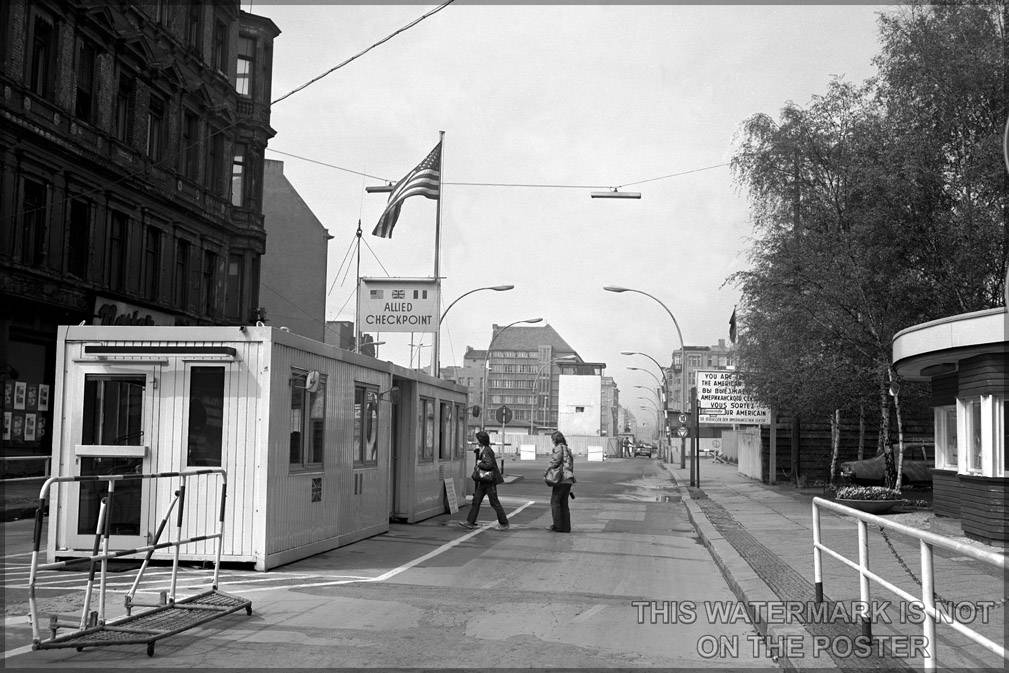 Poster, Many Sizes Available; Checkpoint Charlie C1977 East Berlin - Etsy
