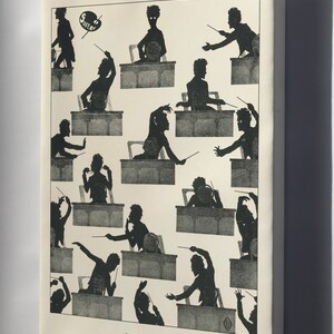Poster, Many Sizes Available; Gustav Mahler, Silhouette by Otto Bohler ...
