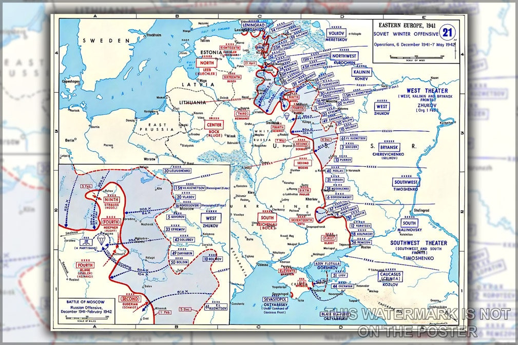 Poster, Many Sizes Available; Soviet Counter Attack Winter Counter ...
