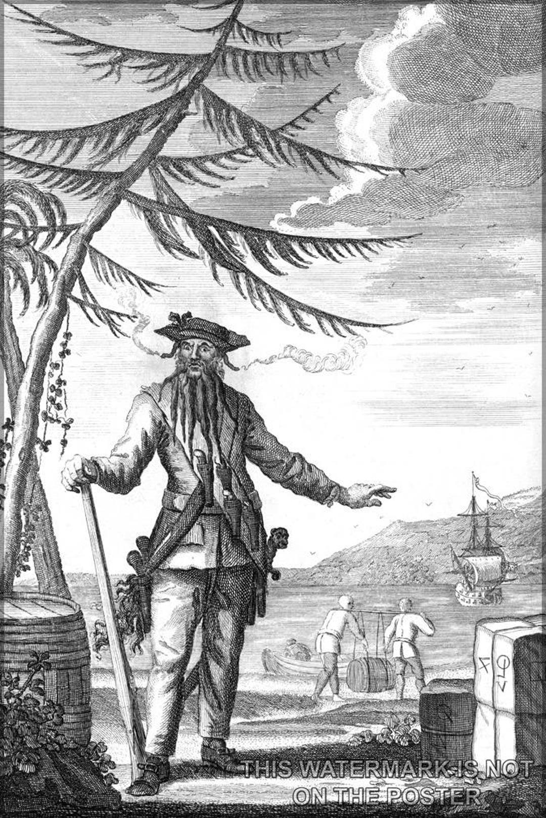 Poster, Many Sizes Available; Blackbeard the Pirate“capt. Teach Alias ...