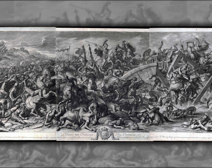 Battle of Milvian Bridge Hand Drawn Map - Etsy